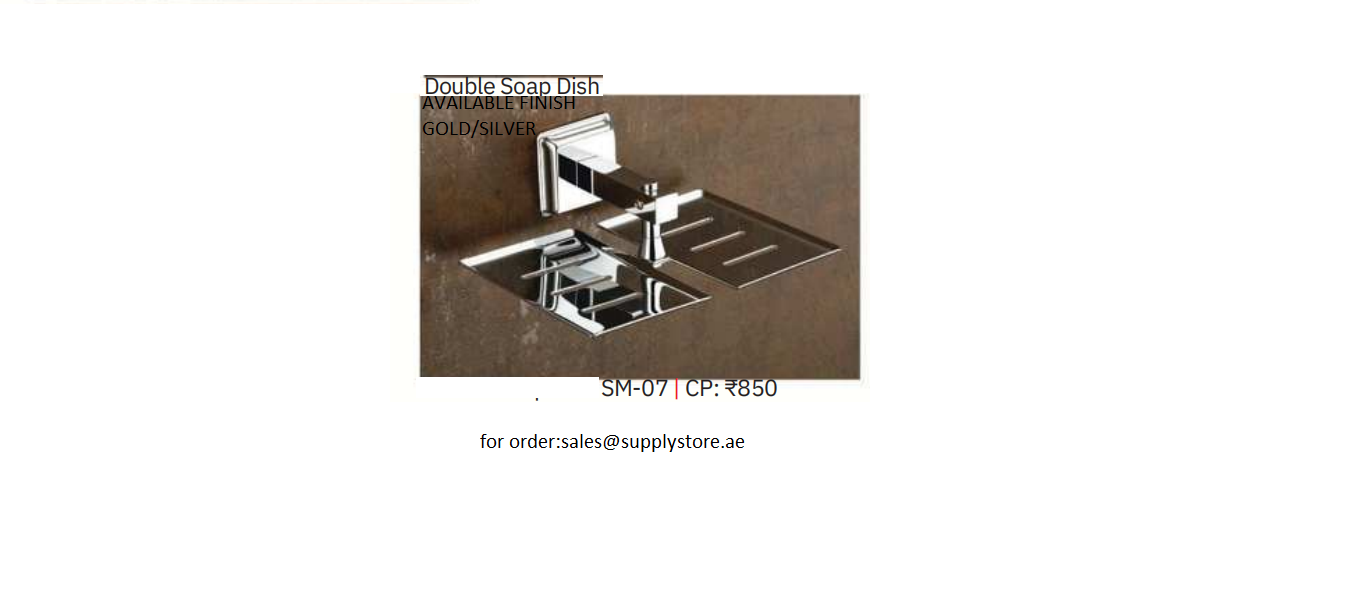 DOUBLE SOAP DISH SAM | Supply Store UAE
